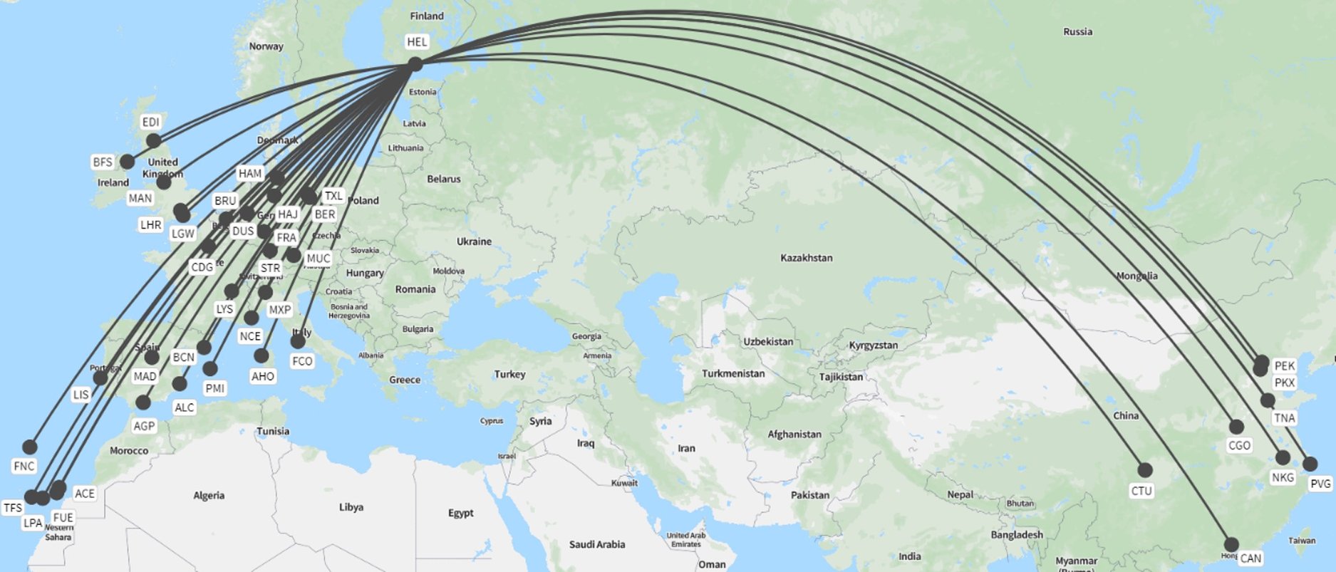 Great Circle Routes & Flight Paths | Aviation Market Analysis | OAG