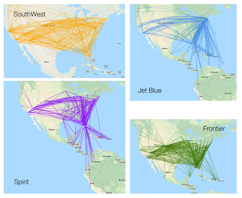 Spot The Difference in US Low-Cost Carriers