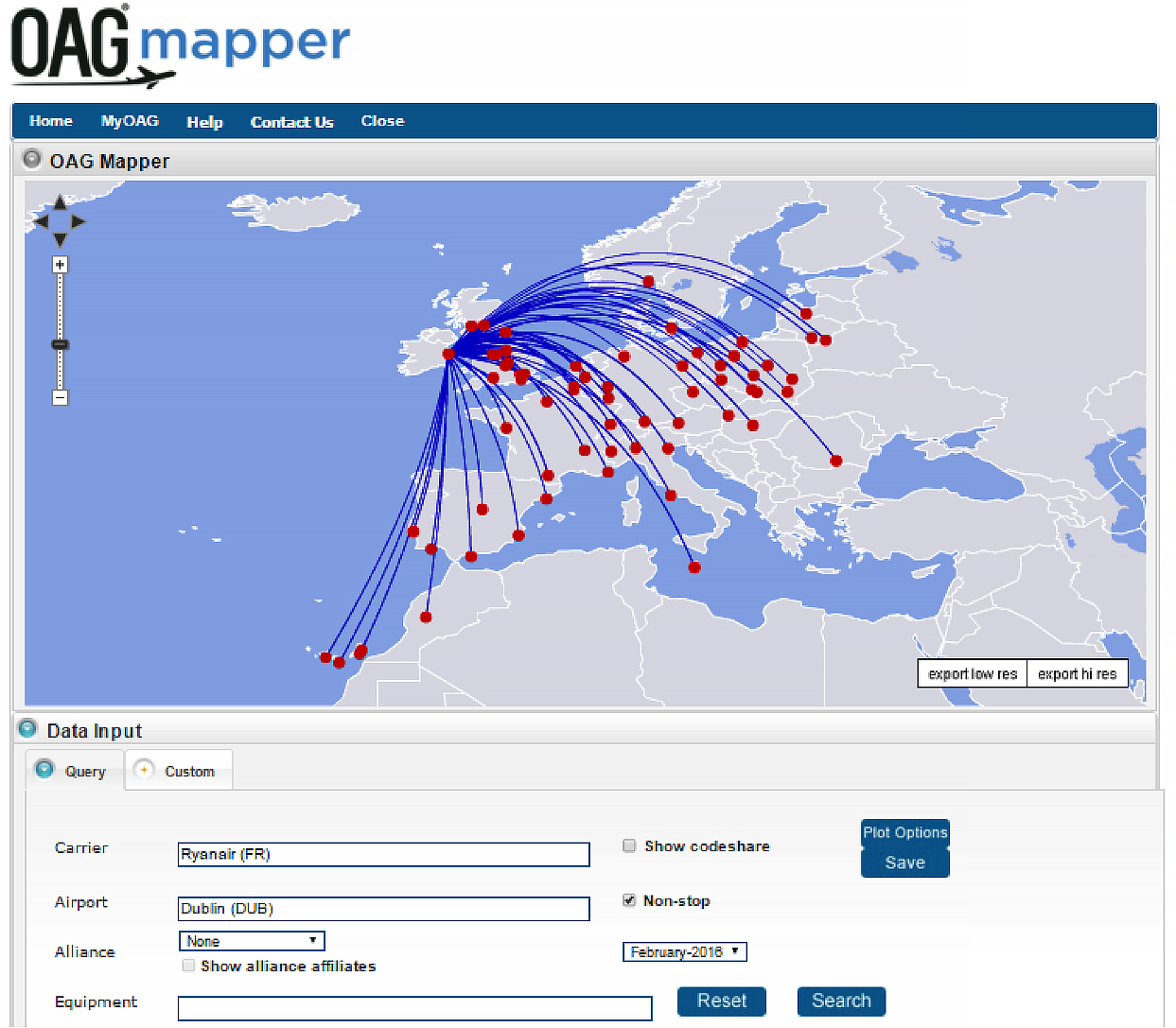 Bring your airline route network map to life